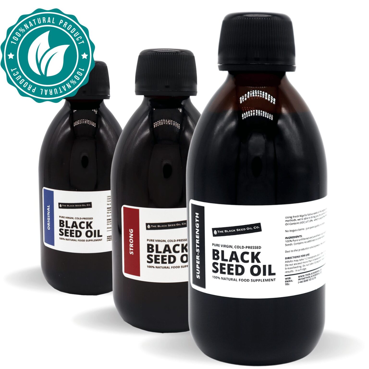 Strong Black Seed Oil: 100% Pure, Cold-Pressed - The Black Seed Oil Company